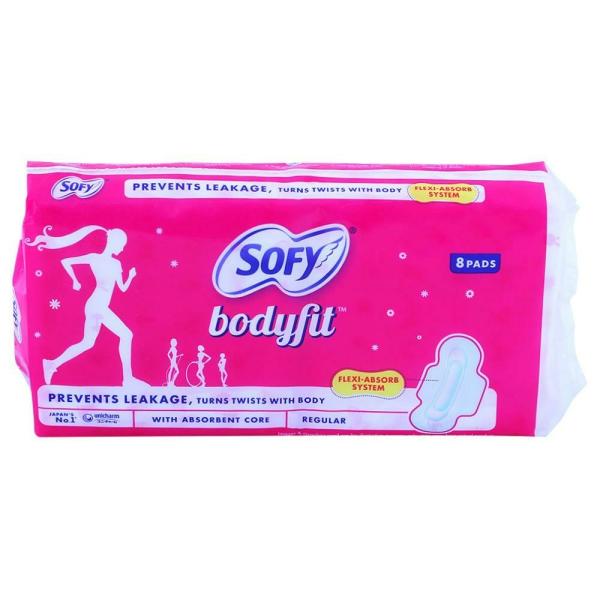 Sofy Bodyfit Sanitary Napkin with Wings 8 pads - JioMart