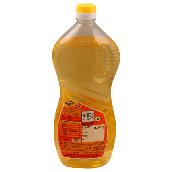 Sunny Sun Lite Refined Sunflower Oil 1 L (Bottle) - JioMart