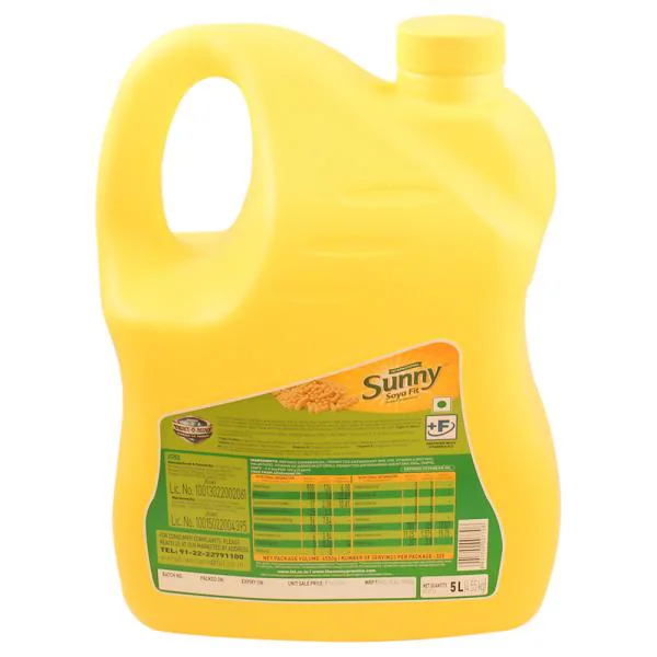 Sunny Soya Fit Refined Soyabean Oil 5 L - JioMart