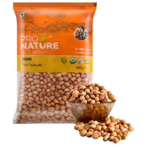 Pro Nature Organic Raw Peanuts 500 g - JioMart