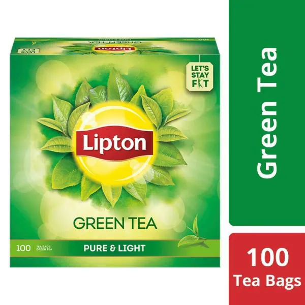 Lipton Pure & Light Green Tea Bags 100 pcs - JioMart