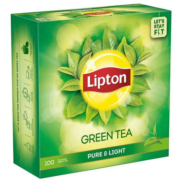 Lipton Pure & Light Green Tea Bags 100 pcs - JioMart