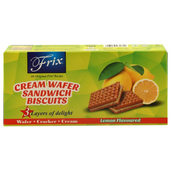 Frix Lemon Cream Wafer Biscuits 150 g - JioMart