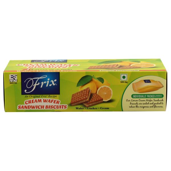 Frix Lemon Cream Wafer Biscuits 150 g - JioMart