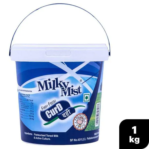 Milky Mist Natural Set Curd 1 kg (Container) - JioMart