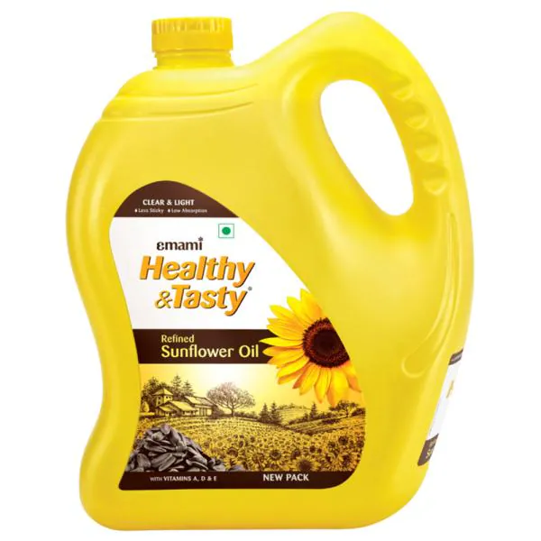 Emami Healthy & Tasty Refined Sunflower Oil 5 L - JioMart