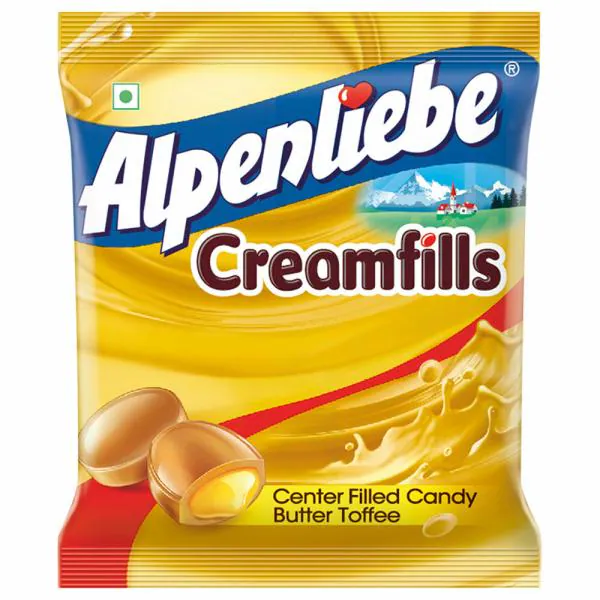 Alpenliebe Creamfills Center Filled Candy Butter Toffee 152 g (Pack of ...