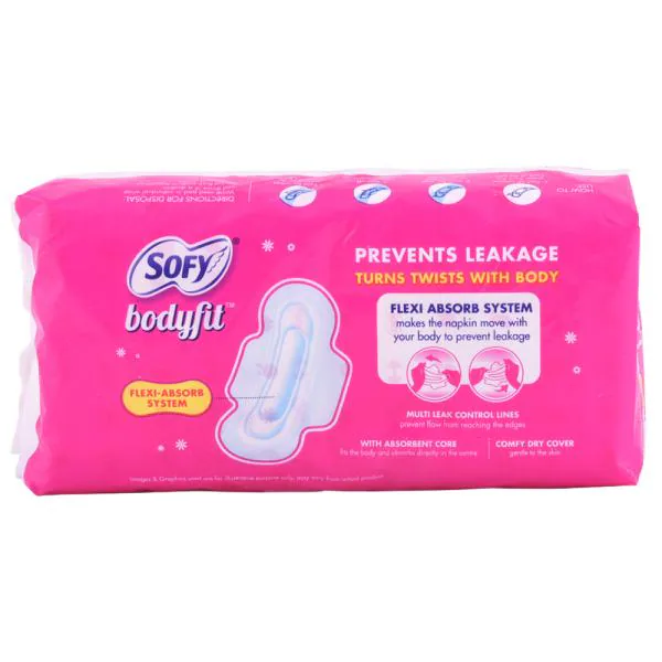 Sofy Bodyfit Sanitary Napkin with Wings (Regular) 16 pads - JioMart
