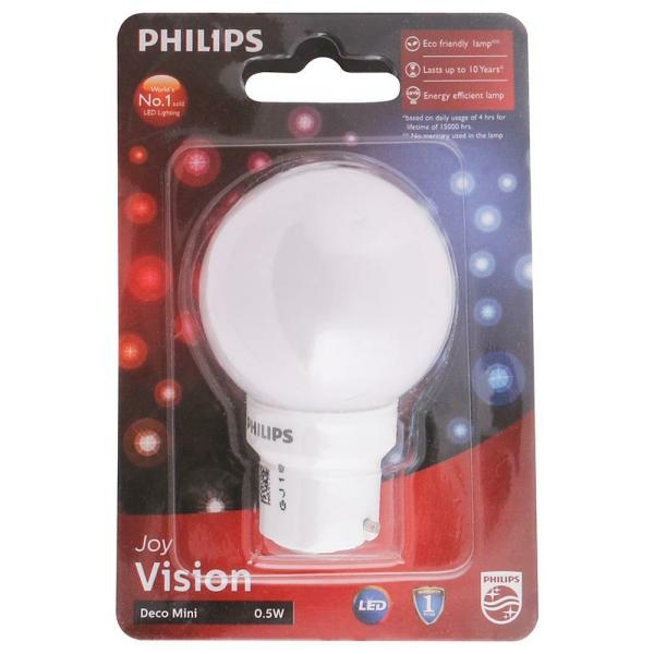 Philips Deco Mini B22 White LED Bulb 0.5 W - JioMart