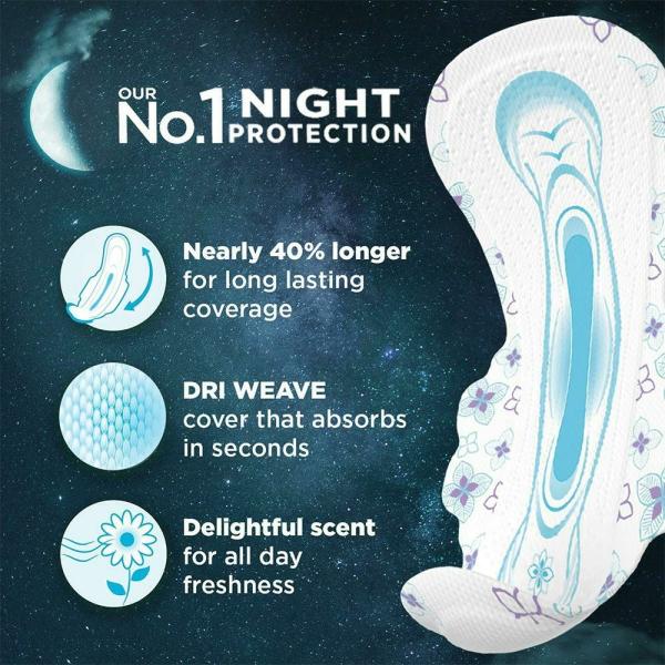 Whisper Ultra Nights Sanitary Napkin with Wings (XL+) 30 pads - JioMart
