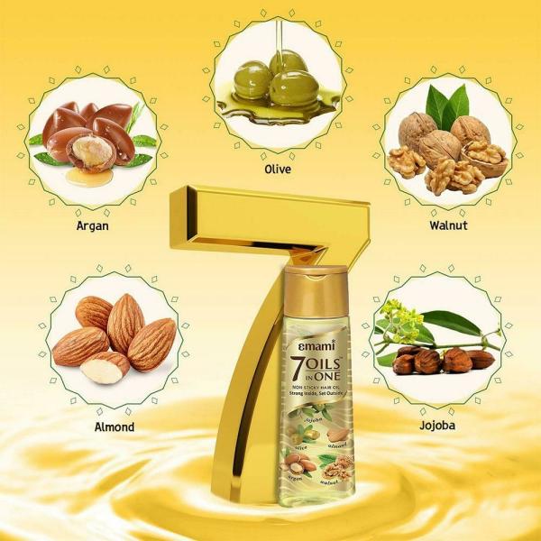 Emami 7 Oils In One Non-Sticky Hair Oil 100 ml - JioMart