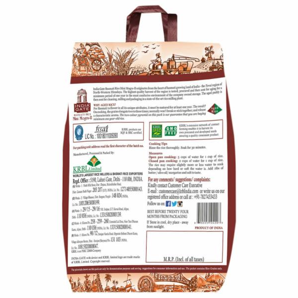 India Gate Mini Mogra-II Basmati Rice 10 kg - JioMart