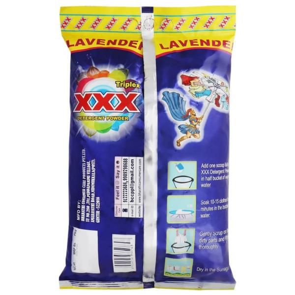 Triplex XXX Lavender Detergent Powder 5 kg - JioMart