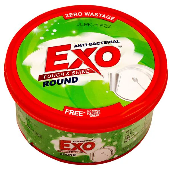 Exo Touch & Shine Anti-Bacterial Round Dishwash Bar 700 g - JioMart