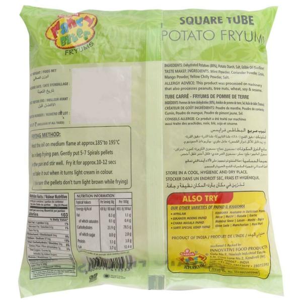 Fancy Bites Square Tube Potato Fryums 150 g - JioMart