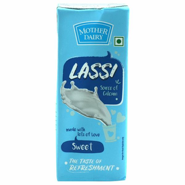 Mother Dairy Sweet Lassi 200 ml (Tetra Pak) - JioMart