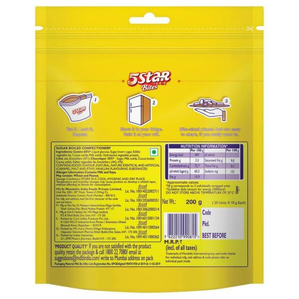 Cadbury 5 Star Bites Home Treats Chocolate 200 g - JioMart