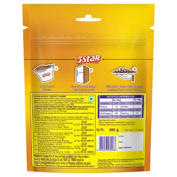 Cadbury 5 Star Bites Home Treats Chocolate 200 g - JioMart