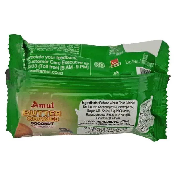 Amul Coconut Butter Cookies 50 g - JioMart