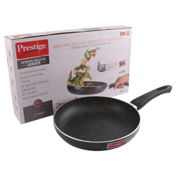 Prestige Omega Deluxe Black Granite Frying Pan 24 cm - JioMart