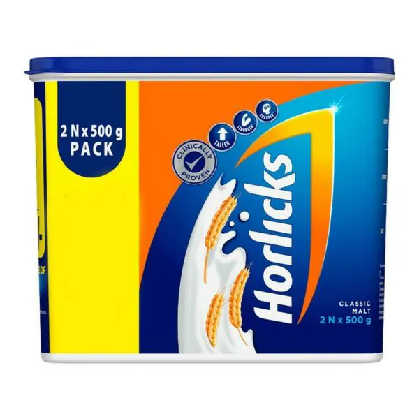 Horlicks Classic Malt 500 g (2 pcs) - JioMart