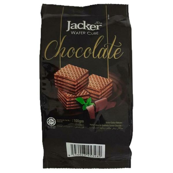 Jacker Chocolate Flavoured Wafer Cubes 100 g - JioMart