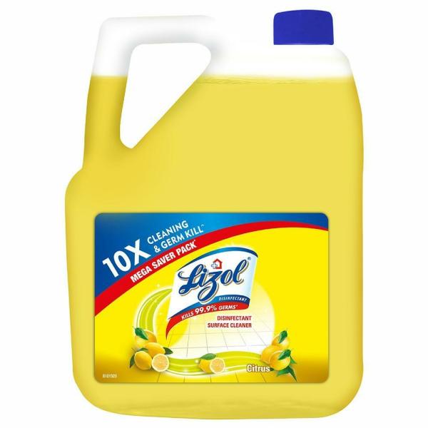 Lizol Citrus Disinfectant Surface Cleaner 5 L - JioMart
