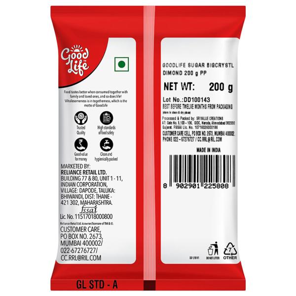 Good Life Big Crystal Diamond Sugar 200 g - JioMart