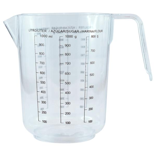 Fackelmann Transparent Round Plastic Measuring Pot 15 cm - JioMart