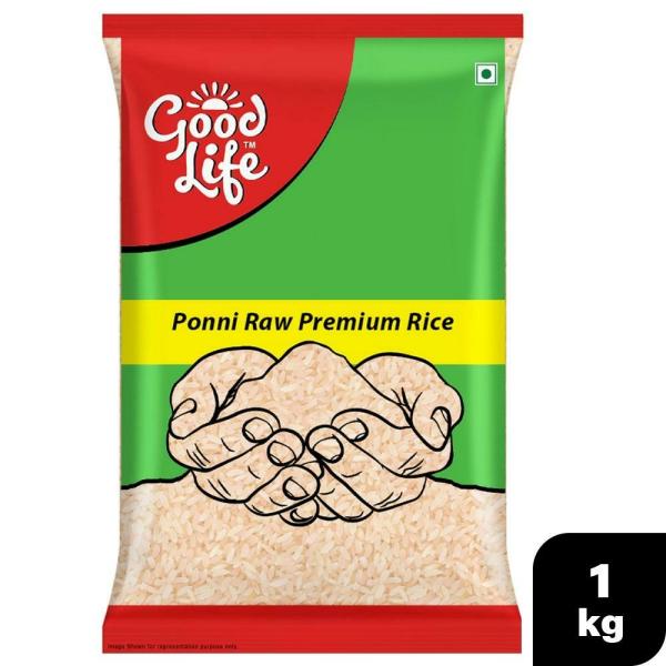Good Life Premium Ponni Raw Rice 1 kg - JioMart