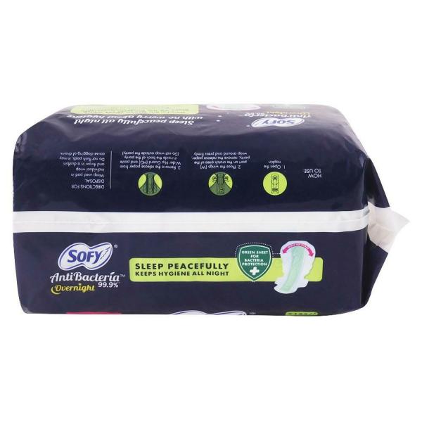 Sofy Anti Bacteria Overnight Sanitary Napkin with Wings (XXL) 10 pads ...