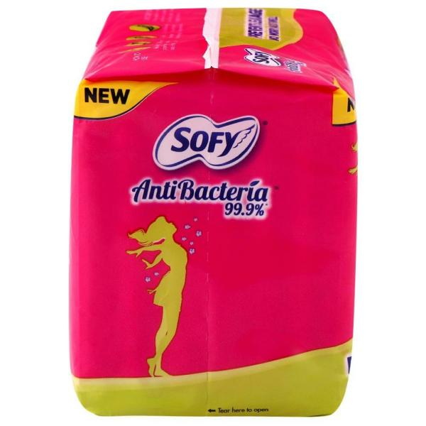 Sofy Anti Bacteria Sanitary Napkin with Wings (XL) 7 pads - JioMart