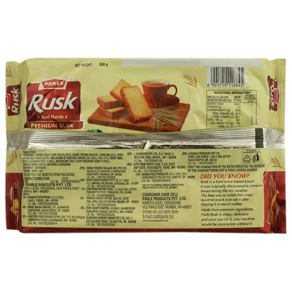 Parle Real Elaichi Premium Rusk 273 g - JioMart
