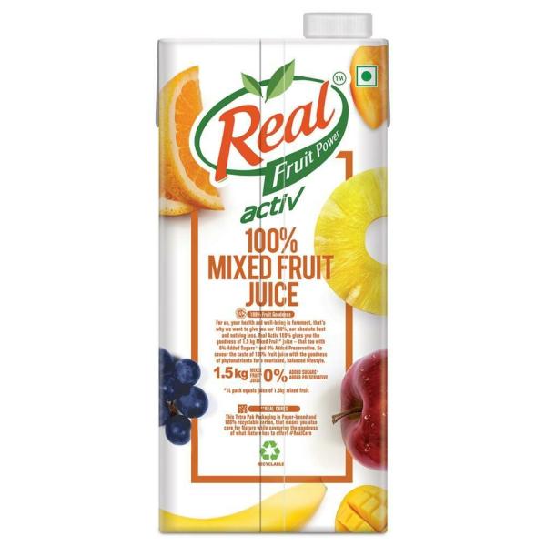 Real Activ Mixed Fruit 100% Juice 1 L - JioMart