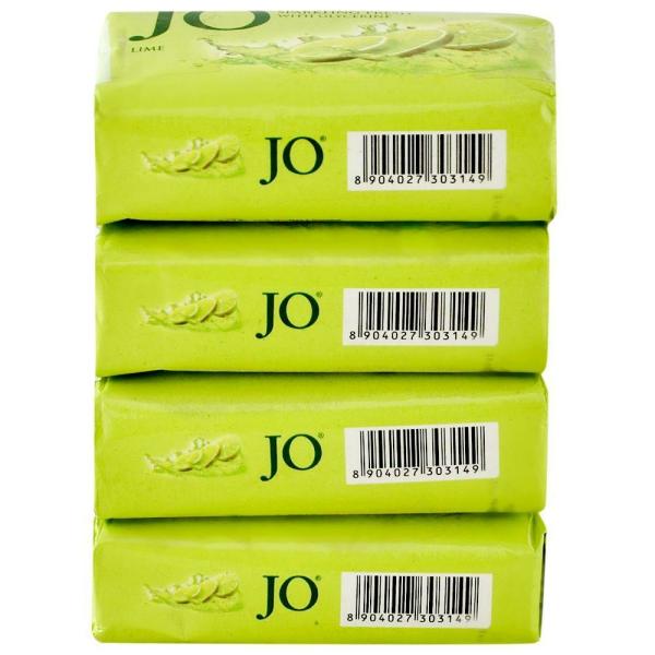Jo Lime Sparkling Fresh Soap with Glycerine 150 g (Pack of 4) - JioMart