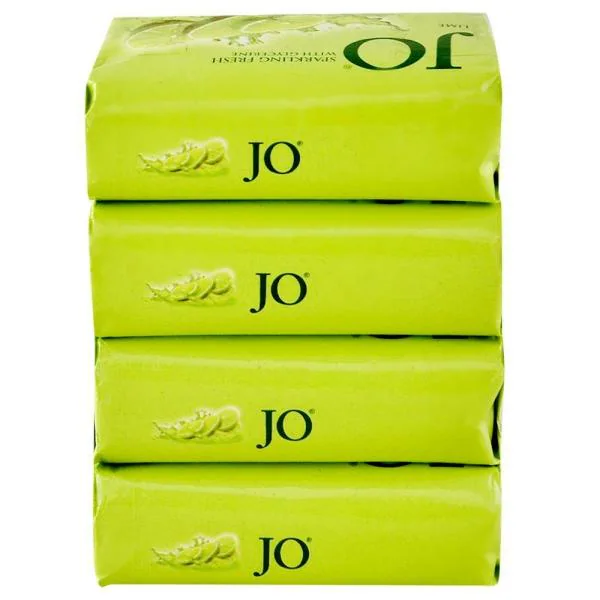 Jo Lime Sparkling Fresh Soap with Glycerine 150 g (Pack of 4) - JioMart