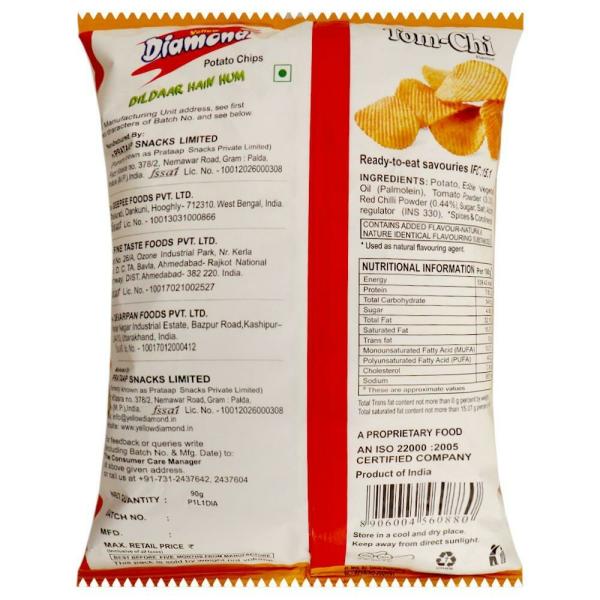 Yellow Diamond Tom Chi Potato Chips 58 g - JioMart