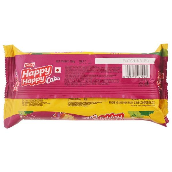 Parle Happy Happy Tutti Fruty Cake 120 g - JioMart