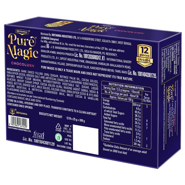 Britannia Pure Magic Chocolush Cookies 300 g - JioMart