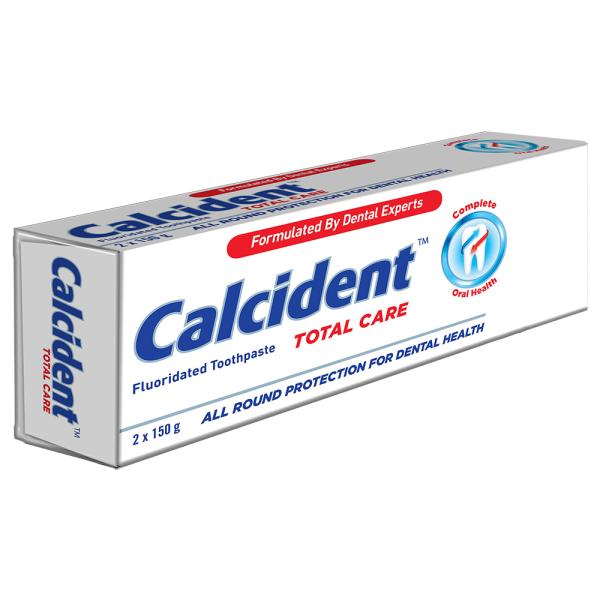 Calcident Total Care Fluoridated Toothpaste 150 g (Buy 1 Get 1 Free ...
