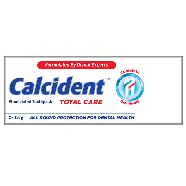 Calcident Total Care Fluoridated Toothpaste 150 g (Buy 1 Get 1 Free ...