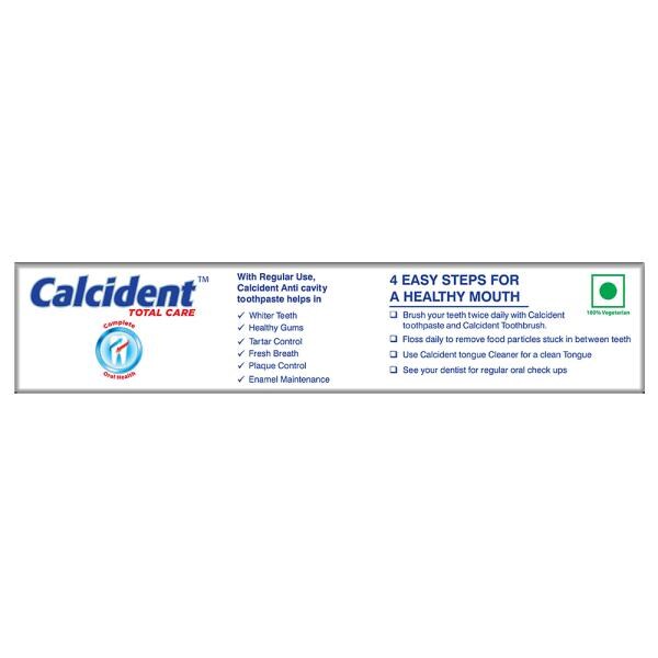 Calcident Total Care Fluoridated Toothpaste 150 g (Buy 1 Get 1 Free ...