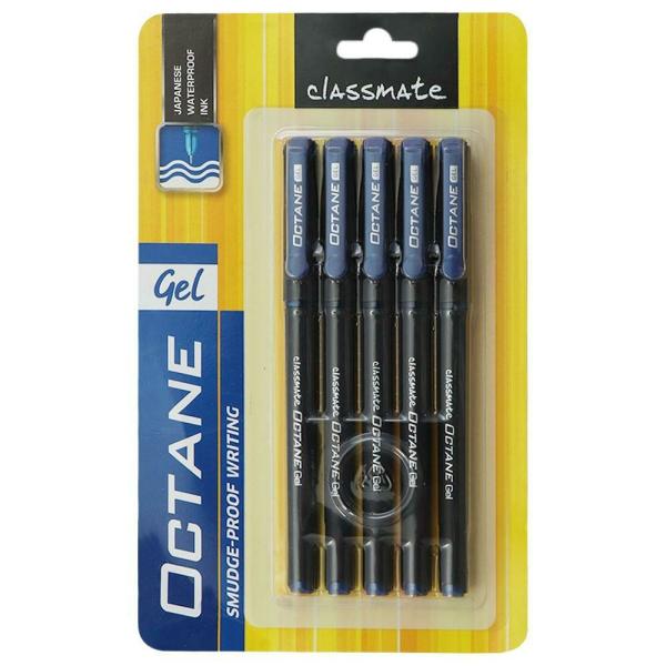 Classmate Octane Blue Gel Pen (Pack of 5) - JioMart