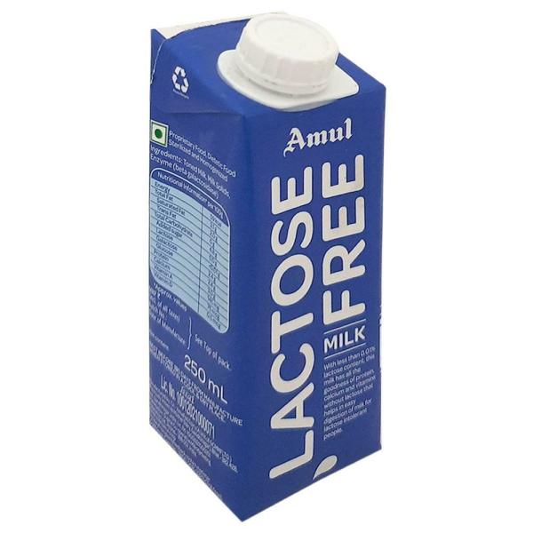 Amul Lactose Free Milk 250 ml (Tetra Pak) - JioMart