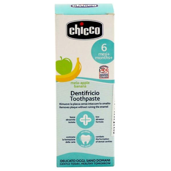 Chicco Apple Banana Dentifricio Toothpaste (6 Months +) 50 ml - JioMart