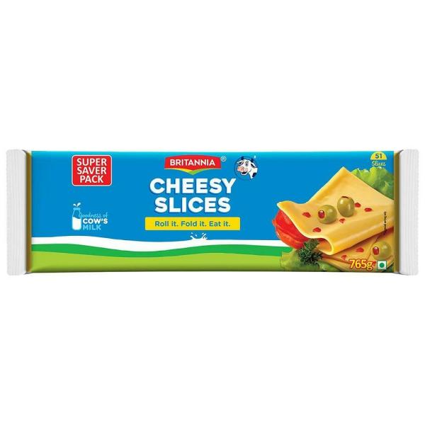 Britannia Cheesy Slices 765 g (Pack) - JioMart