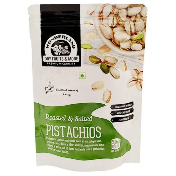 Wonderland Foods Premium Roasted & Salted Pistachios 200 g - JioMart