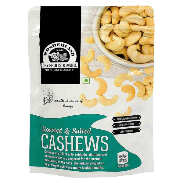 Wonderland Foods Premium Roasted & Salted Cashews 200 g - JioMart