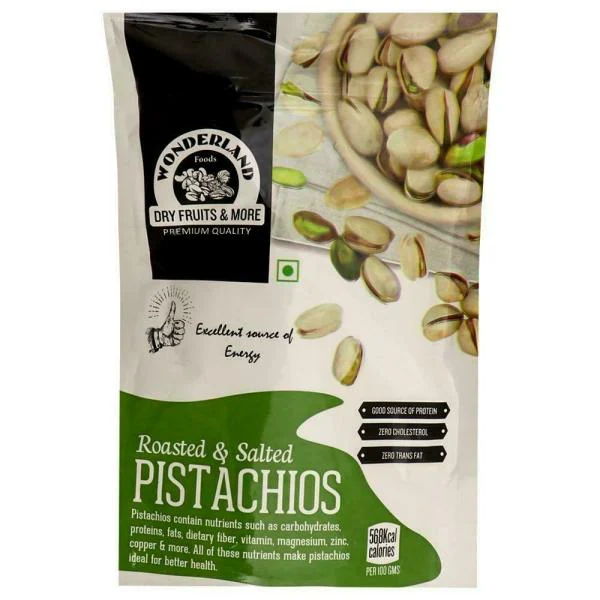Wonderland Foods Premium Roasted & Salted Pistachios 100 g - JioMart
