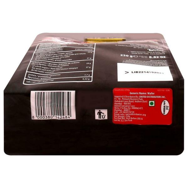 Loacker Quadratini Dark Chocolate Wafer Cookies 250 g - JioMart